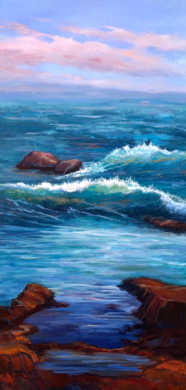 Illuminated waves and shadow waters- Seascape - 149 – Michelle's Art Studio