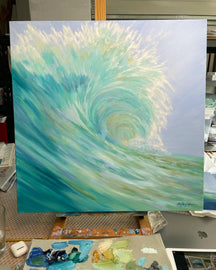 Wave Painting in Acrylic Class – Michelle's Art Studio